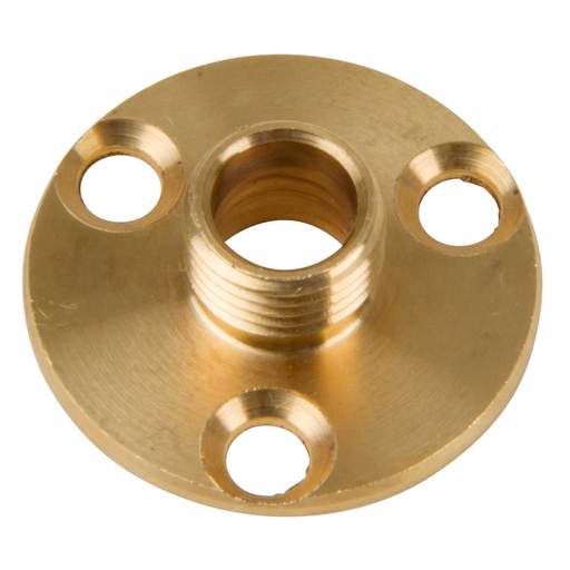 S Lilley M10 Mx1 Hole Fix Brass Back Plate (Sold in 1's) (7048) | CEF