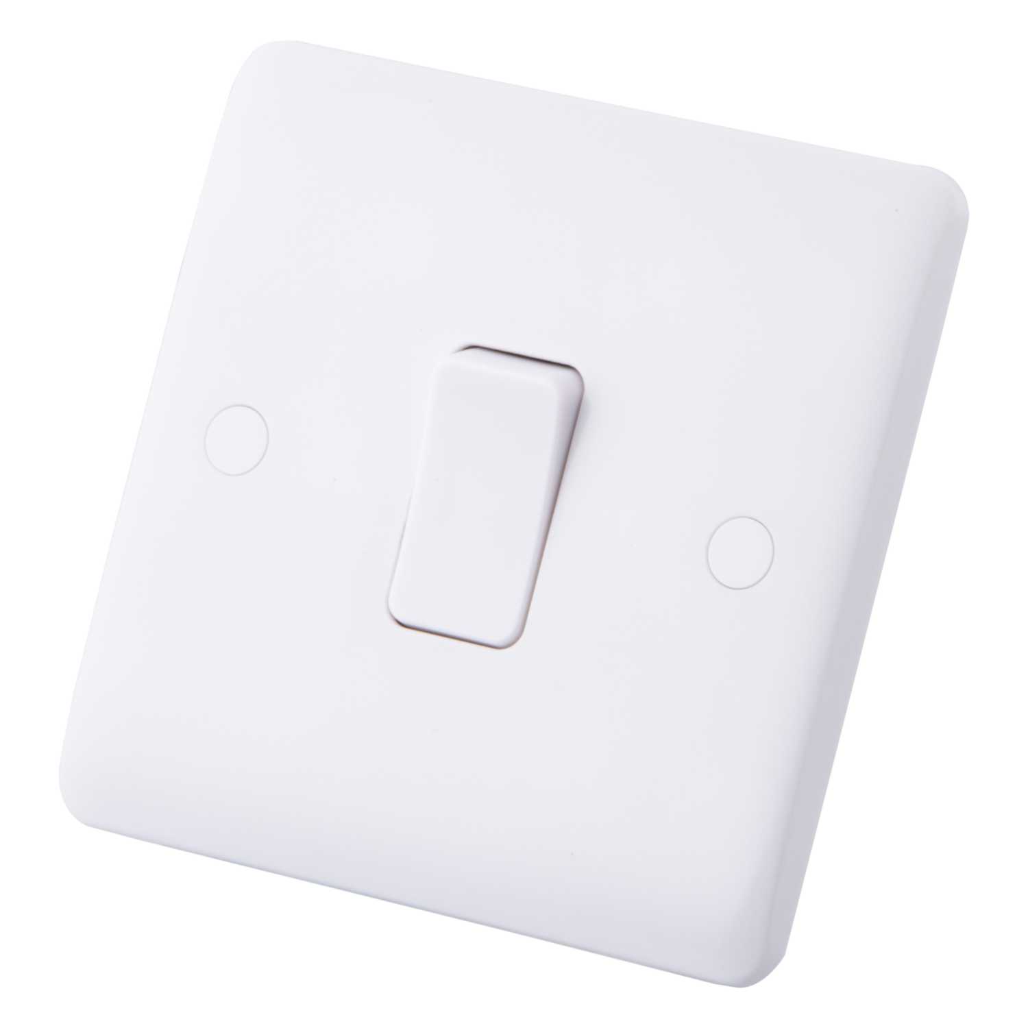 M2 Slimline 10A 1 Gang Intermediate Light Switch White (1010-007) | CEF