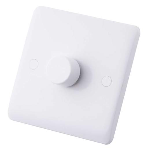 M2 Slimline 400W 1 Gang Leading Edge LED Dimmer White (1010-021) | CEF