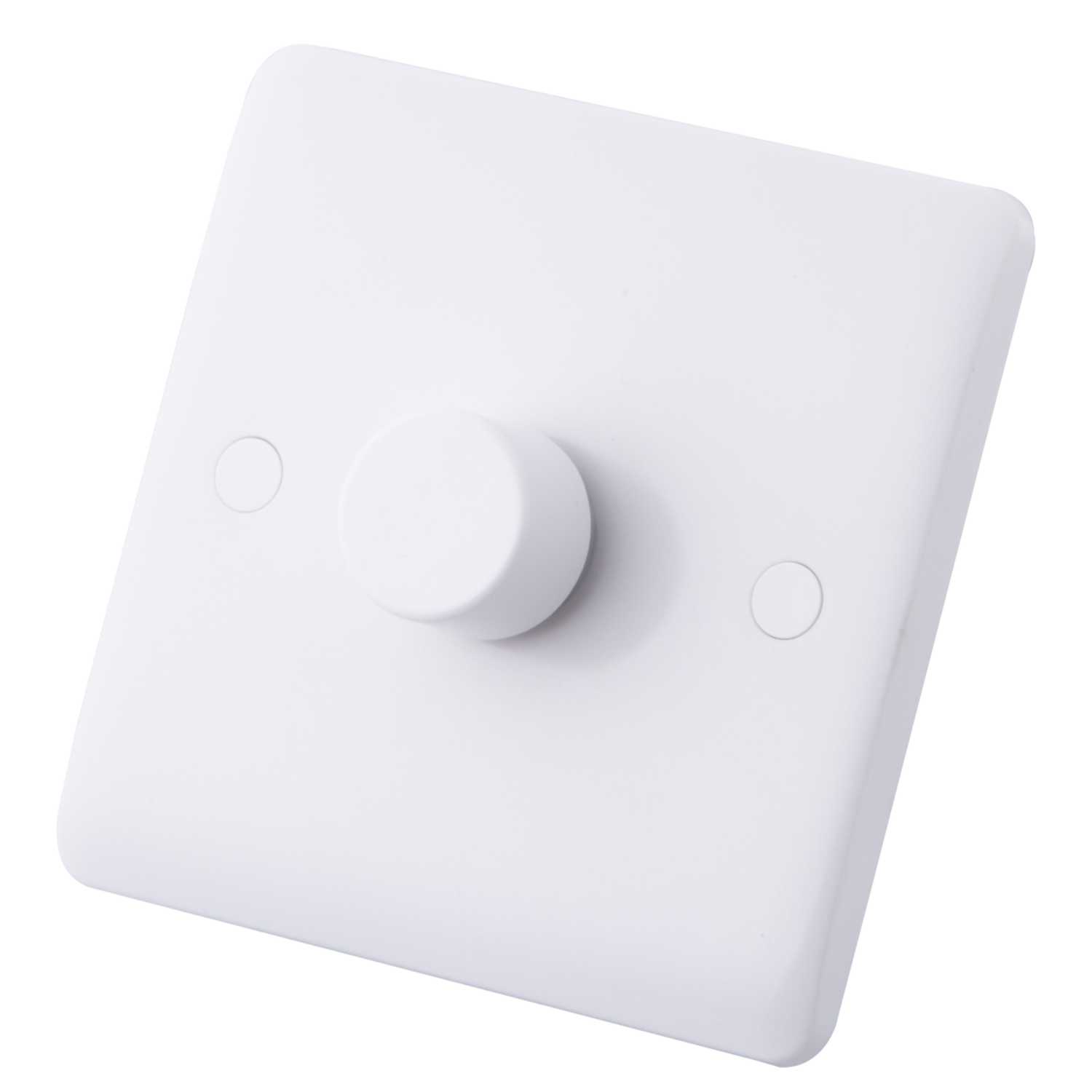 M2 Slimline 400W 1 Gang Trailing Edge LED Dimmer White (1010-021) | CEF