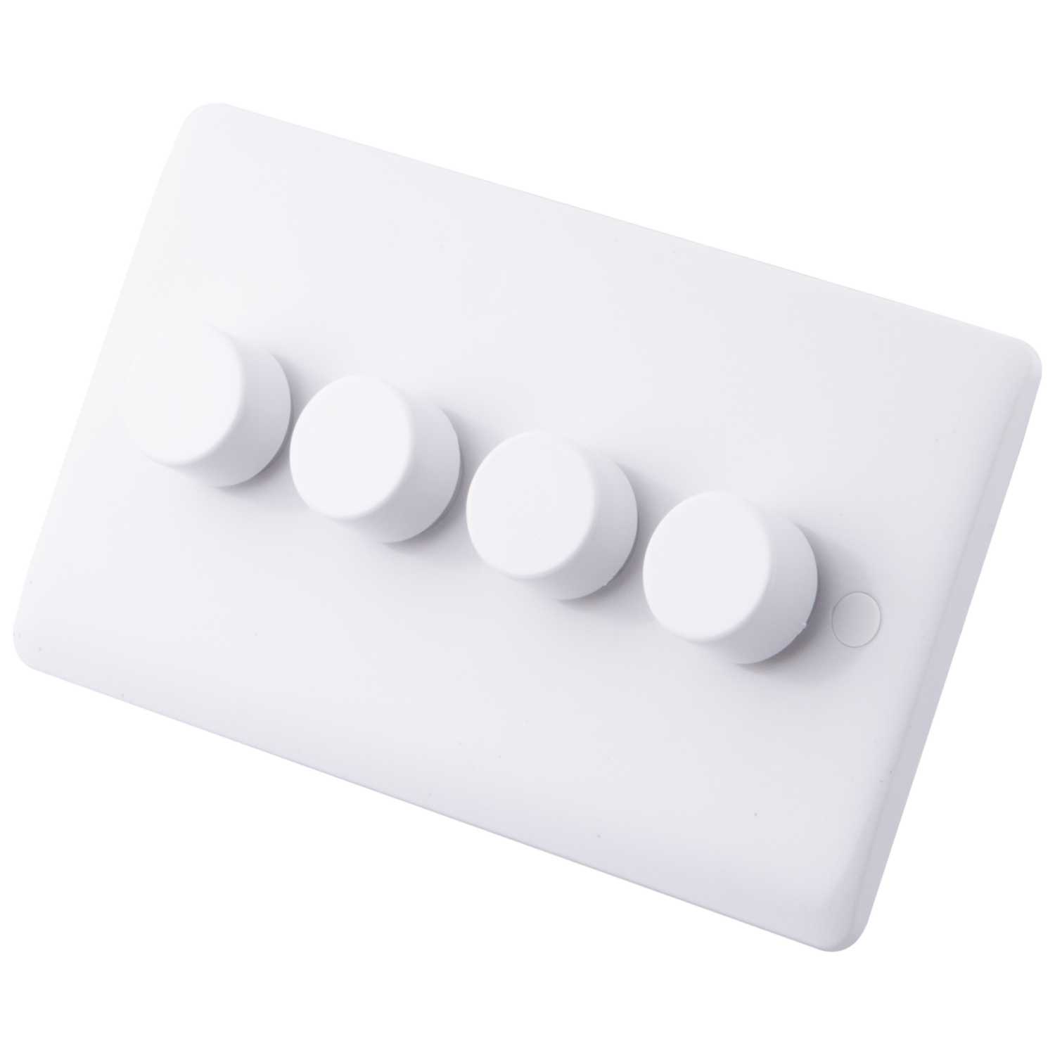 M2 Slimline 4 Gang 40 - 400W (5 - 150W) Intelligent Dimmer White (1010 ...