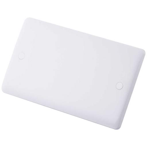 M2 Slimline 2 Gang Blank Plate White (1010-031) | CEF