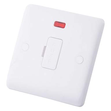 M2 Slimline 13A Unswitched Fused Spur with Neon White (1010-041) | CEF