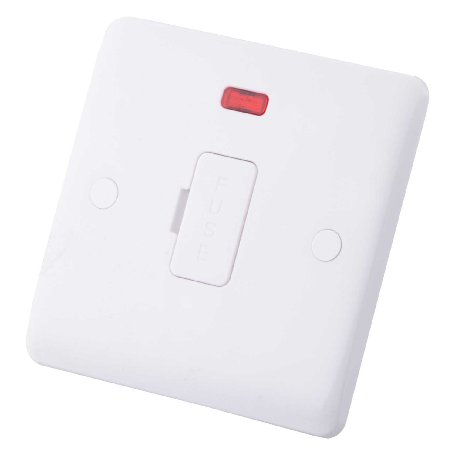 M2 Slimline 13A Unswitched Fused Spur with Neon White (1010-041) | CEF