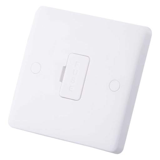 M2 Slimline 13A Unswitched Fused Spur with Flex Outlet White (1010-042 ...