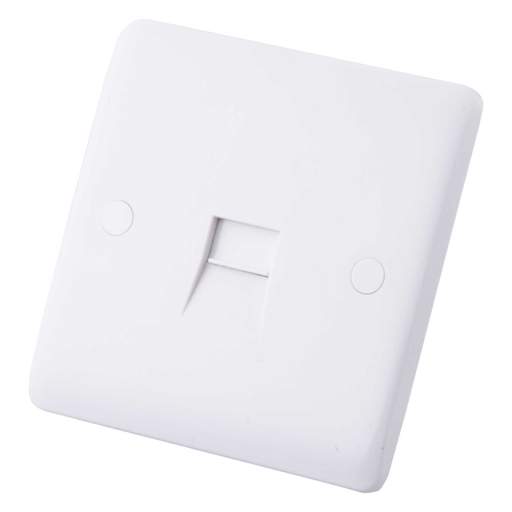 M2 Slimline 1 Gang Master Telephone Socket White (1010-304) | CEF