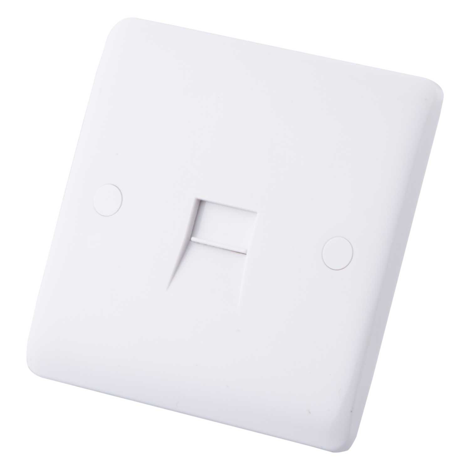M2 Slimline 1 Gang Master Telephone Socket White (1010-304) | CEF