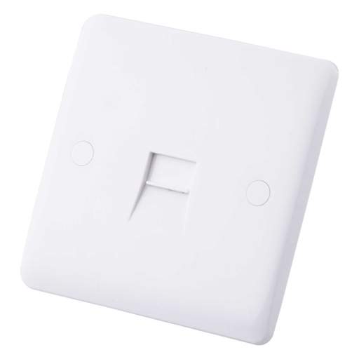 M2 Slimline 1 Gang Secondary Telephone Socket White (1010-305) | CEF