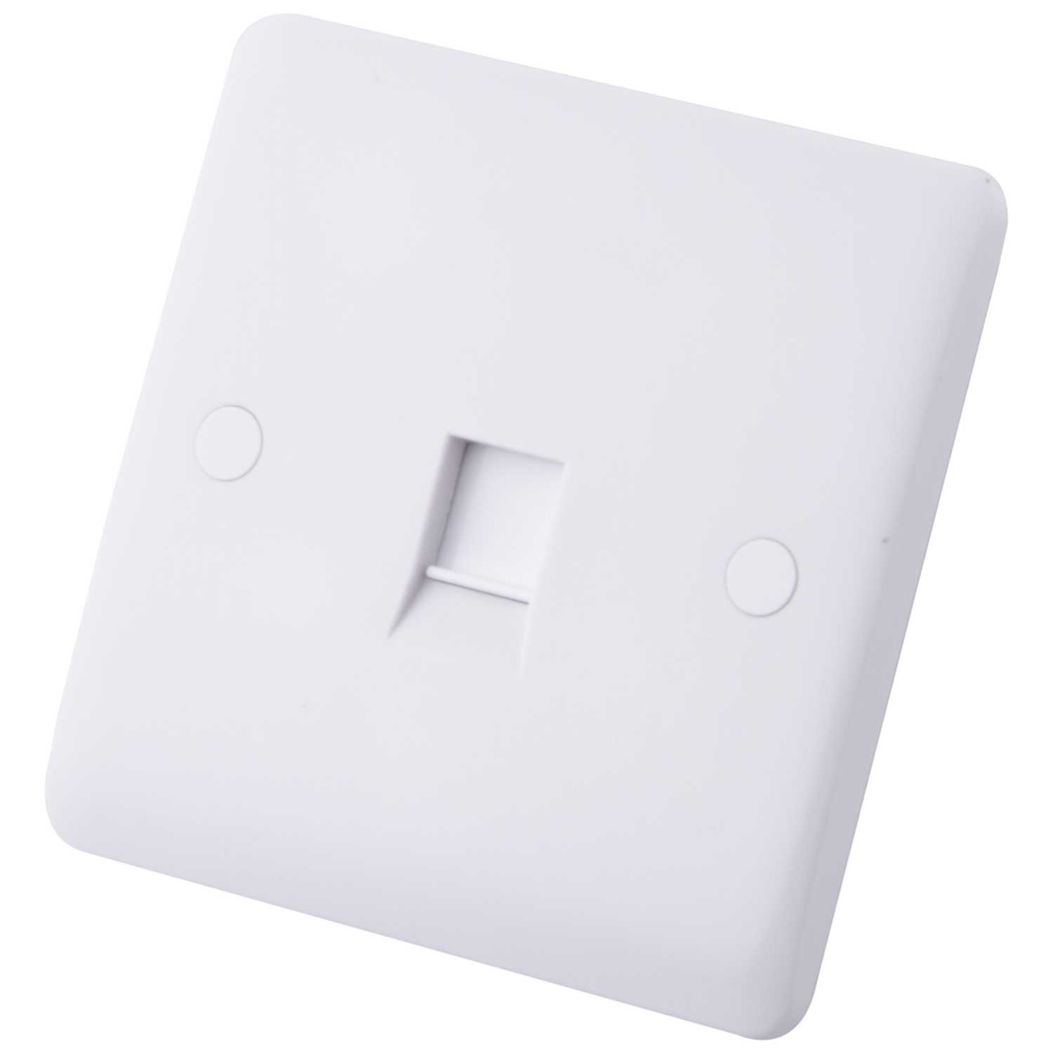 M2 Slimline 1 Gang CAT6 Data Socket White (1010-308) | CEF