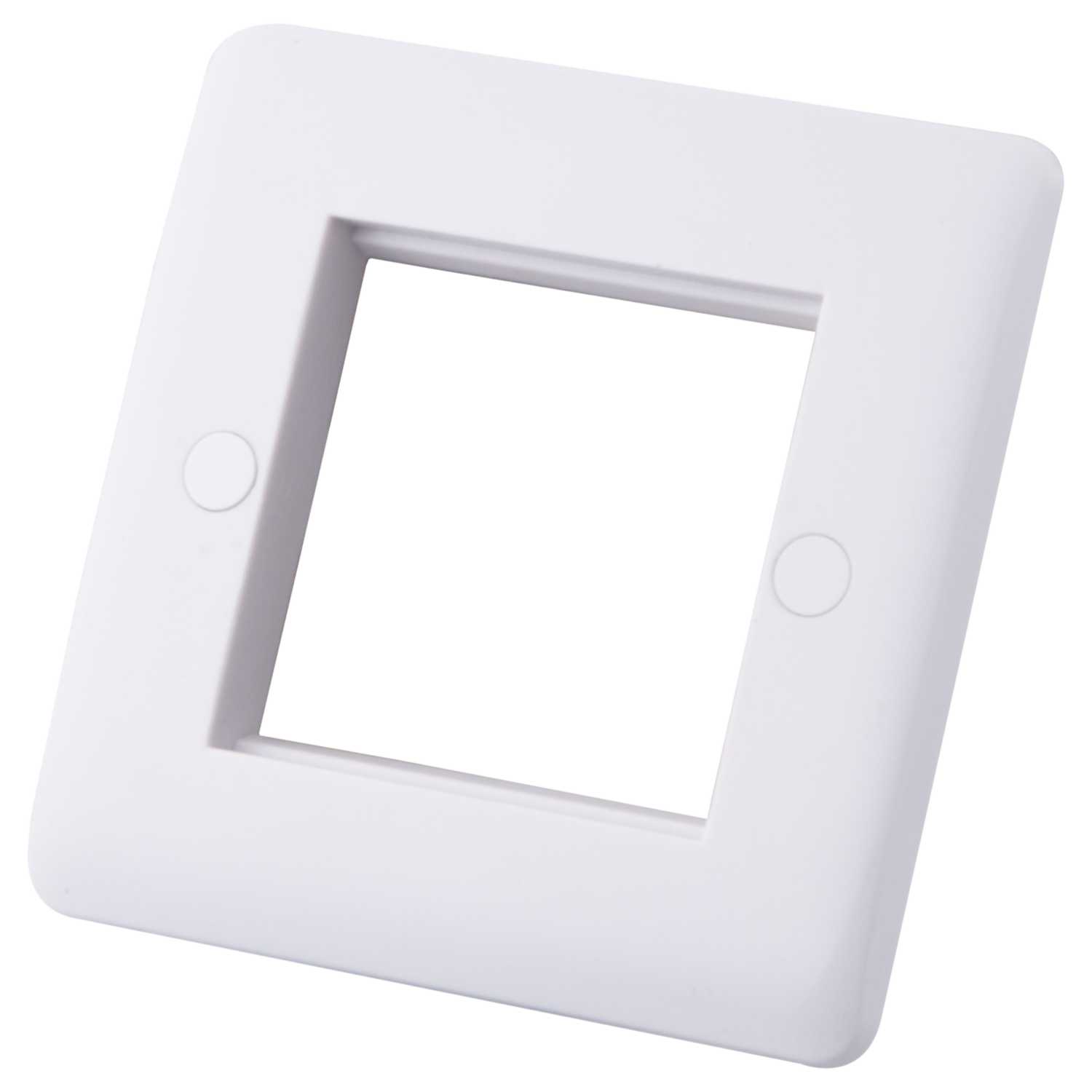 M2 Slimline 1 Gang 2 Euro Module Face Plate White (1010-321) | CEF