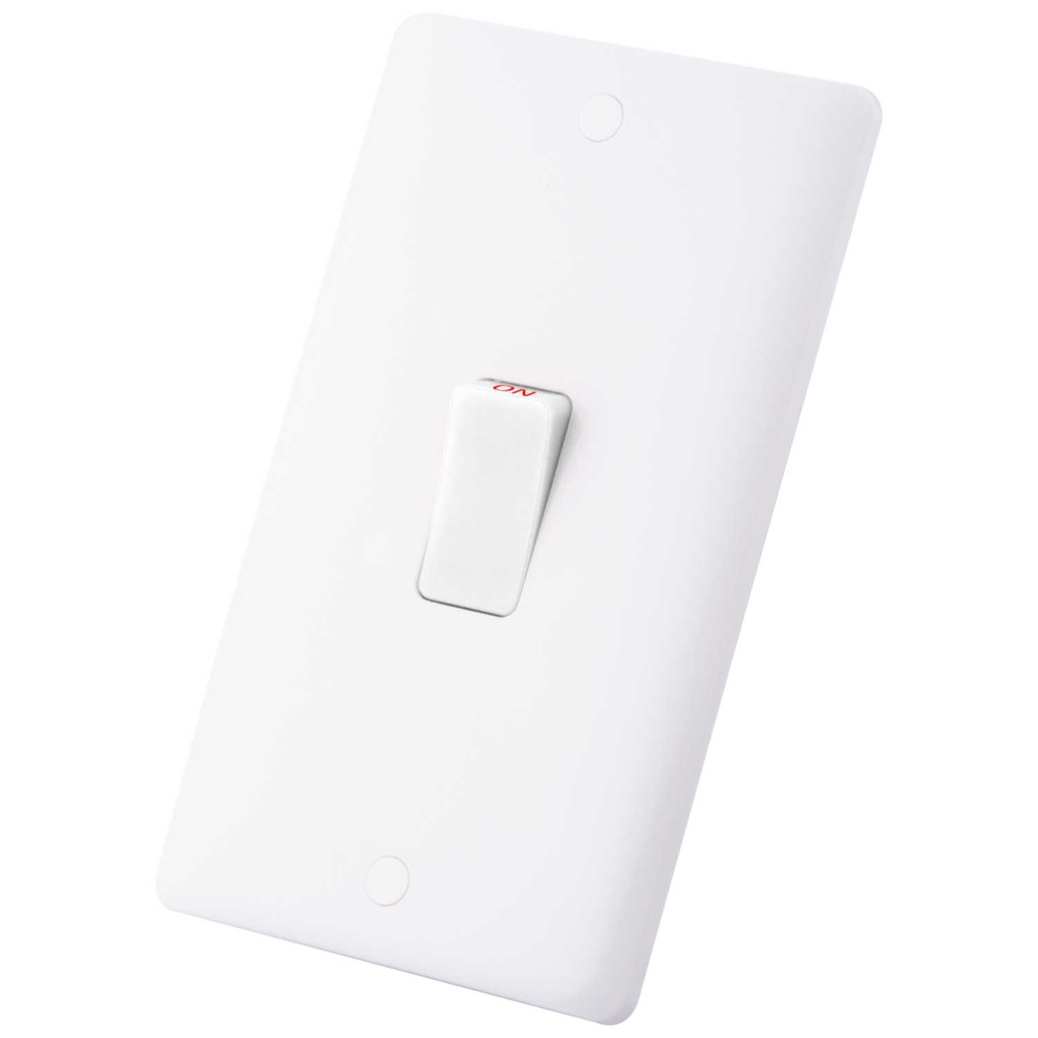 M2 Slimline 45A DP 2 Gang Switch White Rocker (1010-402) | CEF