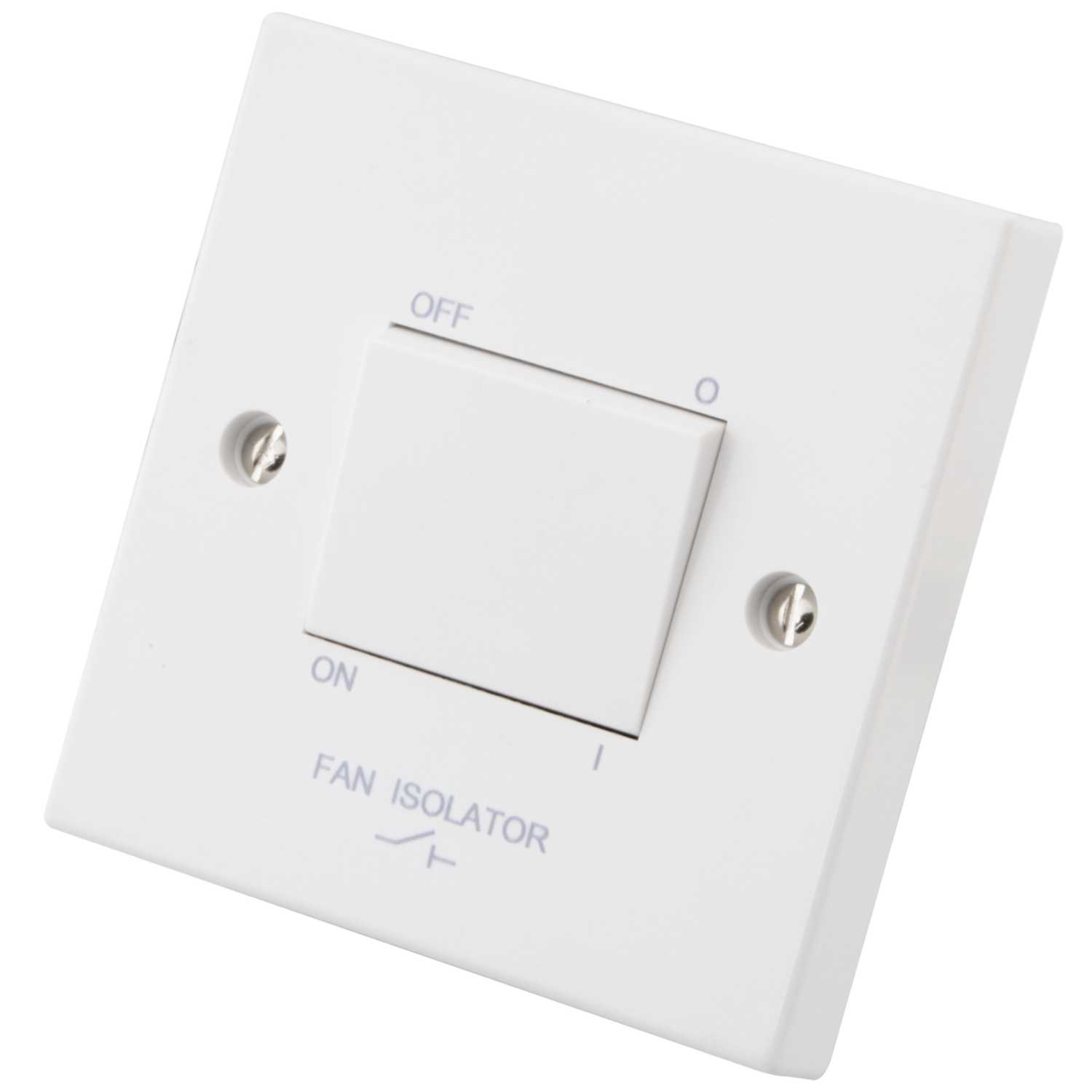 M2 Square 6A Triple Pole Fan Isolator White (2010-011) | CEF