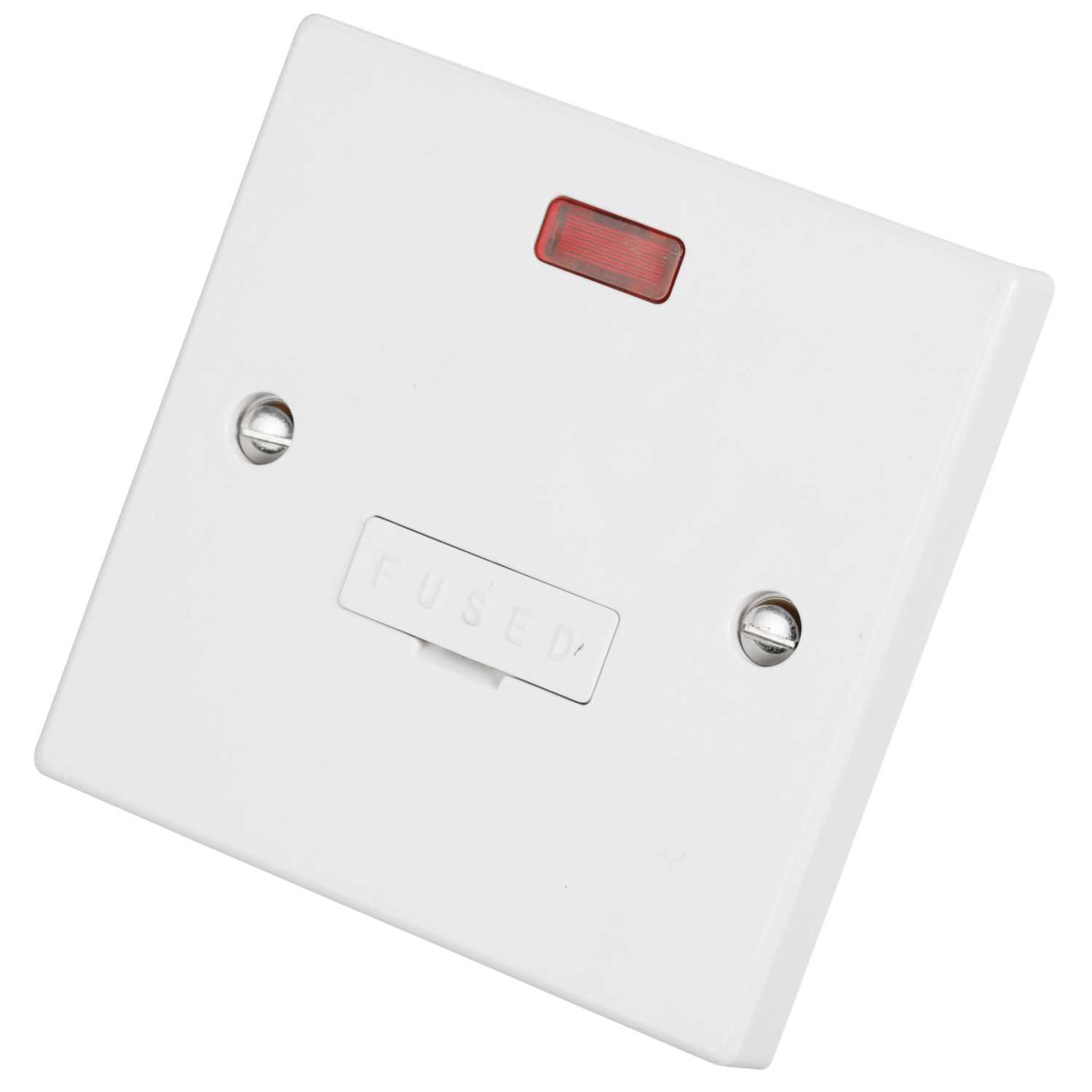 M2 Square 13A Unswitched Fused Spur with Neon White (2010-043) | CEF