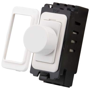 M2 Grid 6A 2 Way Dummy Dimmer Switch Grid Module White (3011-029) | CEF
