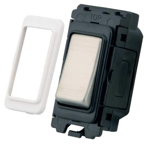 M2 Grid 20AX 2 Way Grid Switch Brushed Stainless Steel (3030-002) | CEF