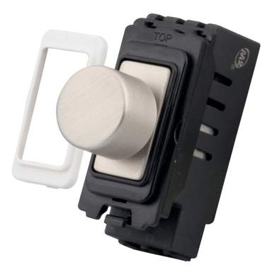 M2 Grid 2 Way Intelligent Grid Dimmer Module Brushed Stainless Steel ...