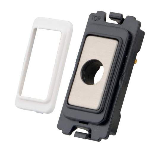 M2 Grid 20A Grid Flex Outlet Brushed Stainless Steel (3030-055) | CEF