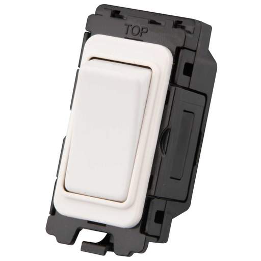 M2 Grid 20A 1 Way Grid Switch Painted Matt White (3110-001) | CEF