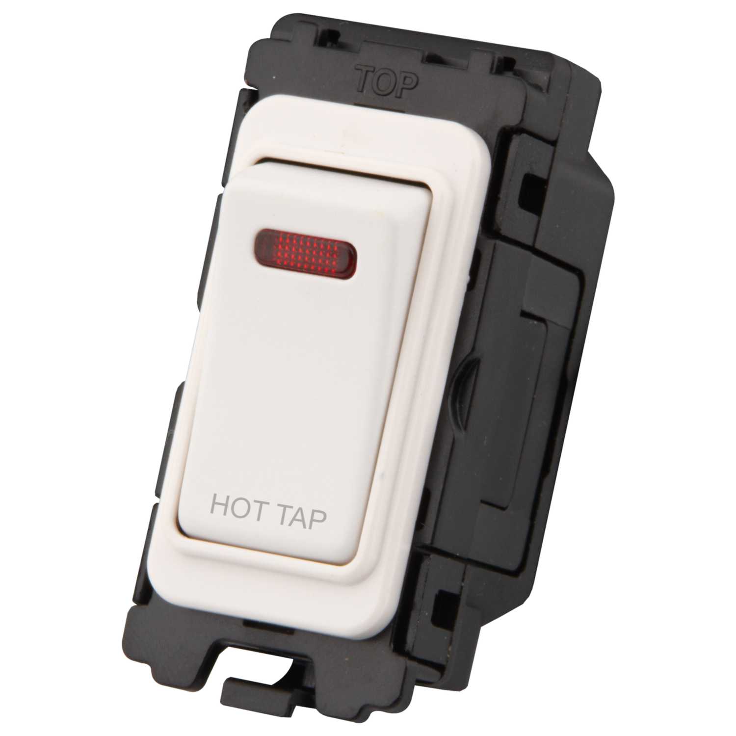 M2 Grid 20A DP Grid Switch with Neon marked Hot Tap Painted Matt White ...