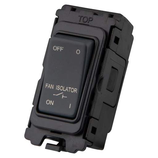 M2 Grid 6A Triple Pole Fan Isolator Grid Switch Granite Blue (3206-011 ...