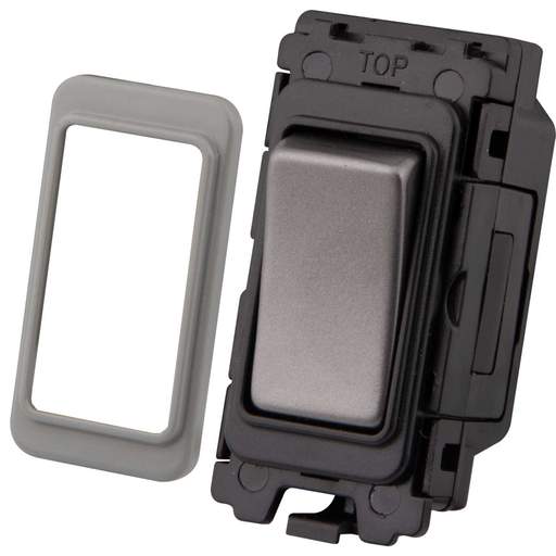 M2 Grid 20A 1 Way Grid Switch Gunmetal (3207-001) | CEF