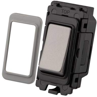 M2 Grid 20A 2 Way Retractive Grid Switch Gunmetal (3207-008) | CEF