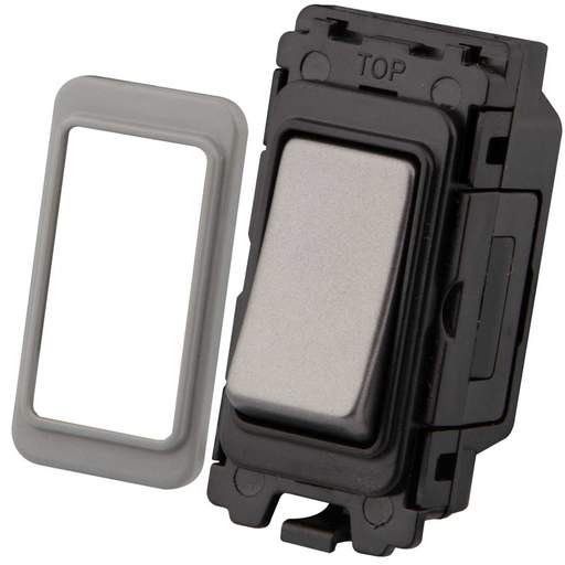 M2 Grid 20A 2 Way Retractive Grid Switch Gunmetal (3207-008) | CEF