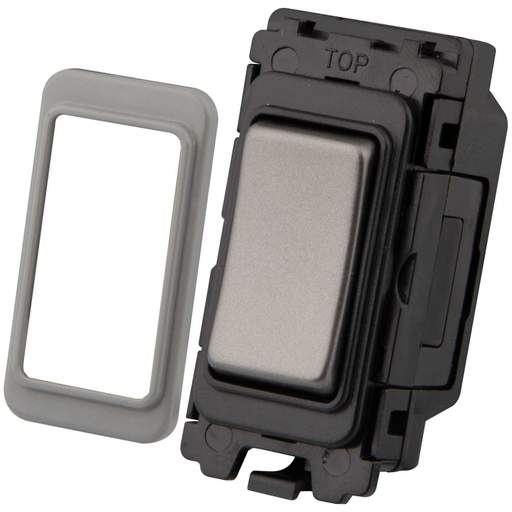 M2 Grid 20A 3 Position Retractive Grid Switch Gunmetal (3207-010) | CEF