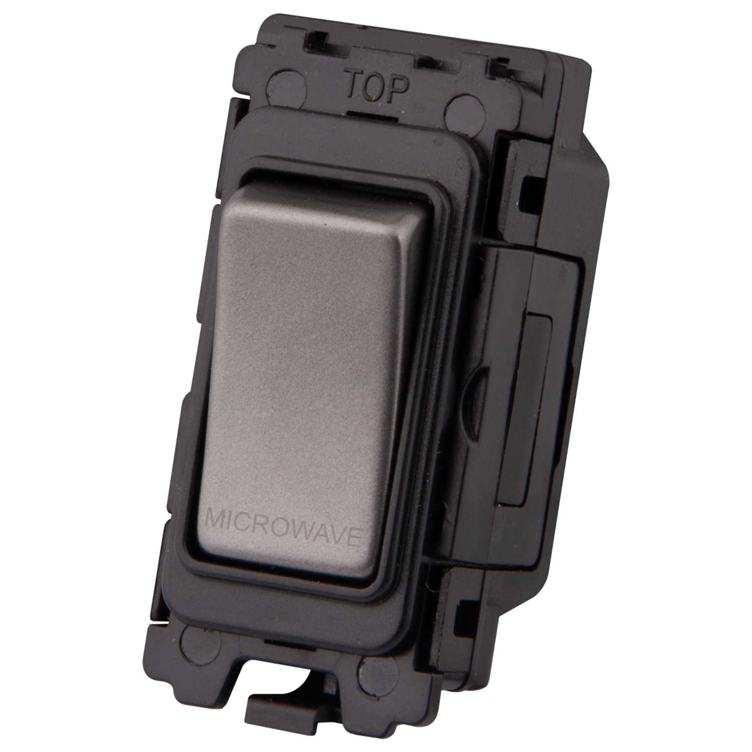 M2 Grid 20A DP Grid Switch marked Microwave Gunmetal (3207-050MW) | CEF