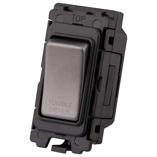 M2 Grid 20A DP Grid Switch marked Tumble Dryer Gunmetal (3207-050TD) | CEF
