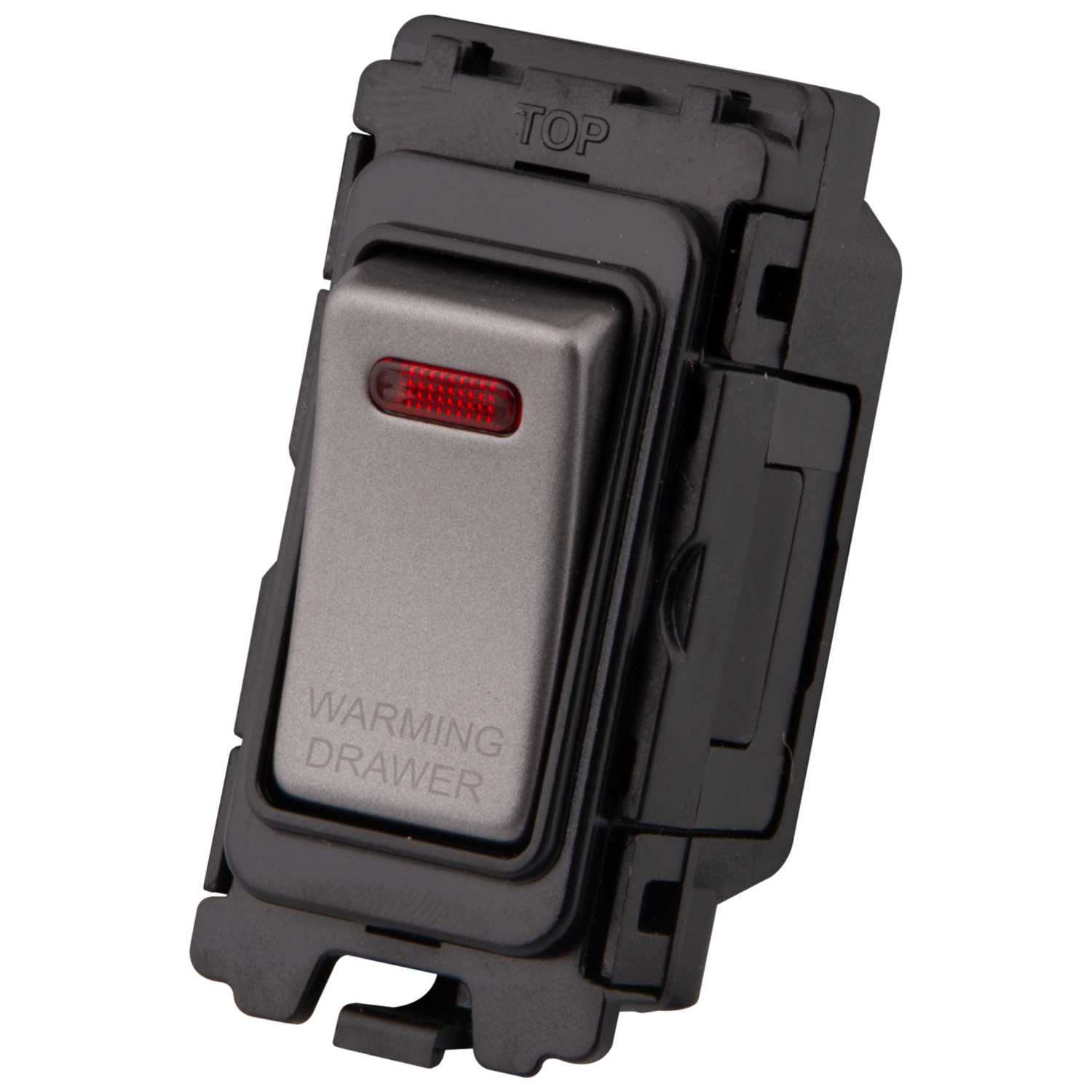 M2 Grid 20A DP Grid Switch with Neon marked Warming Drawer Gunmetal ...