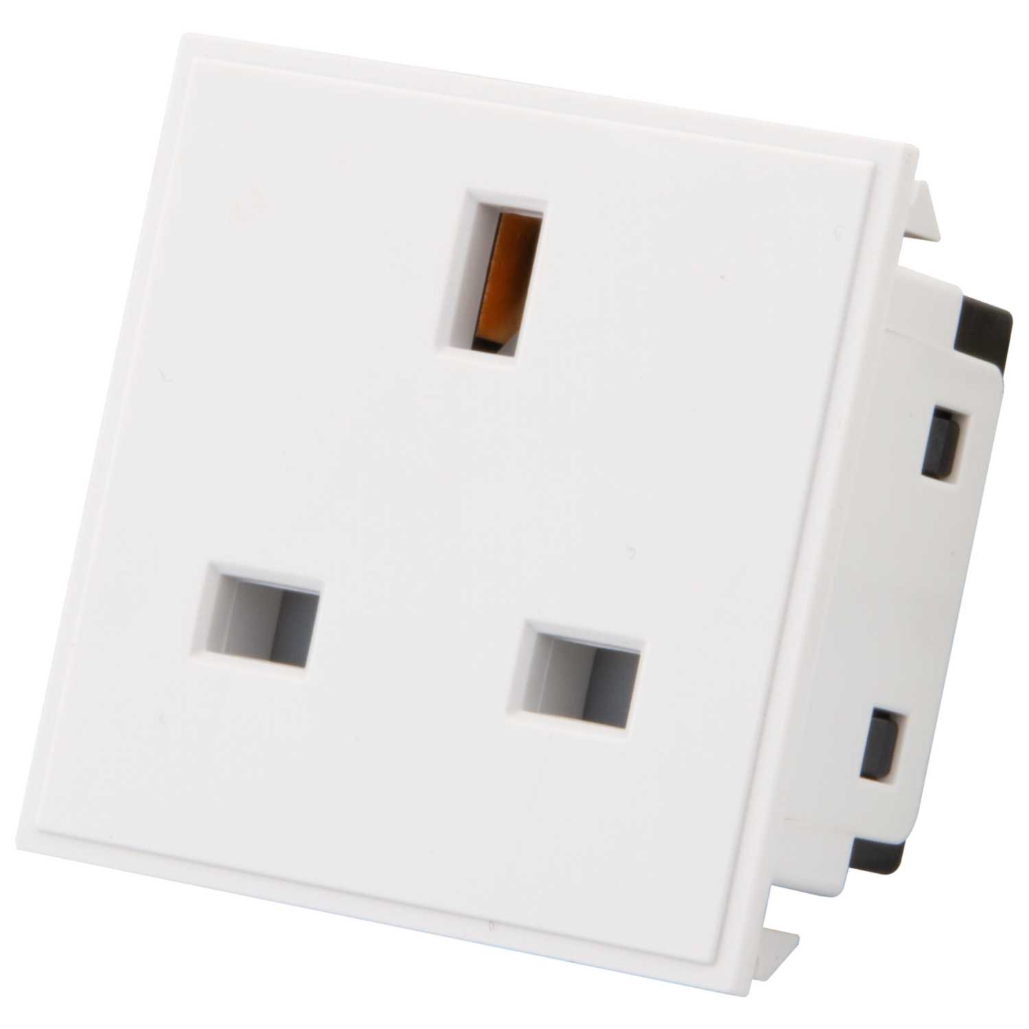 M2 Grid 13A UK Socket Euro Module White (3210-100) | CEF