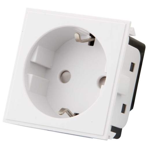 M2 Grid 16A Euro Socket Euro Module White (3210-106) | CEF