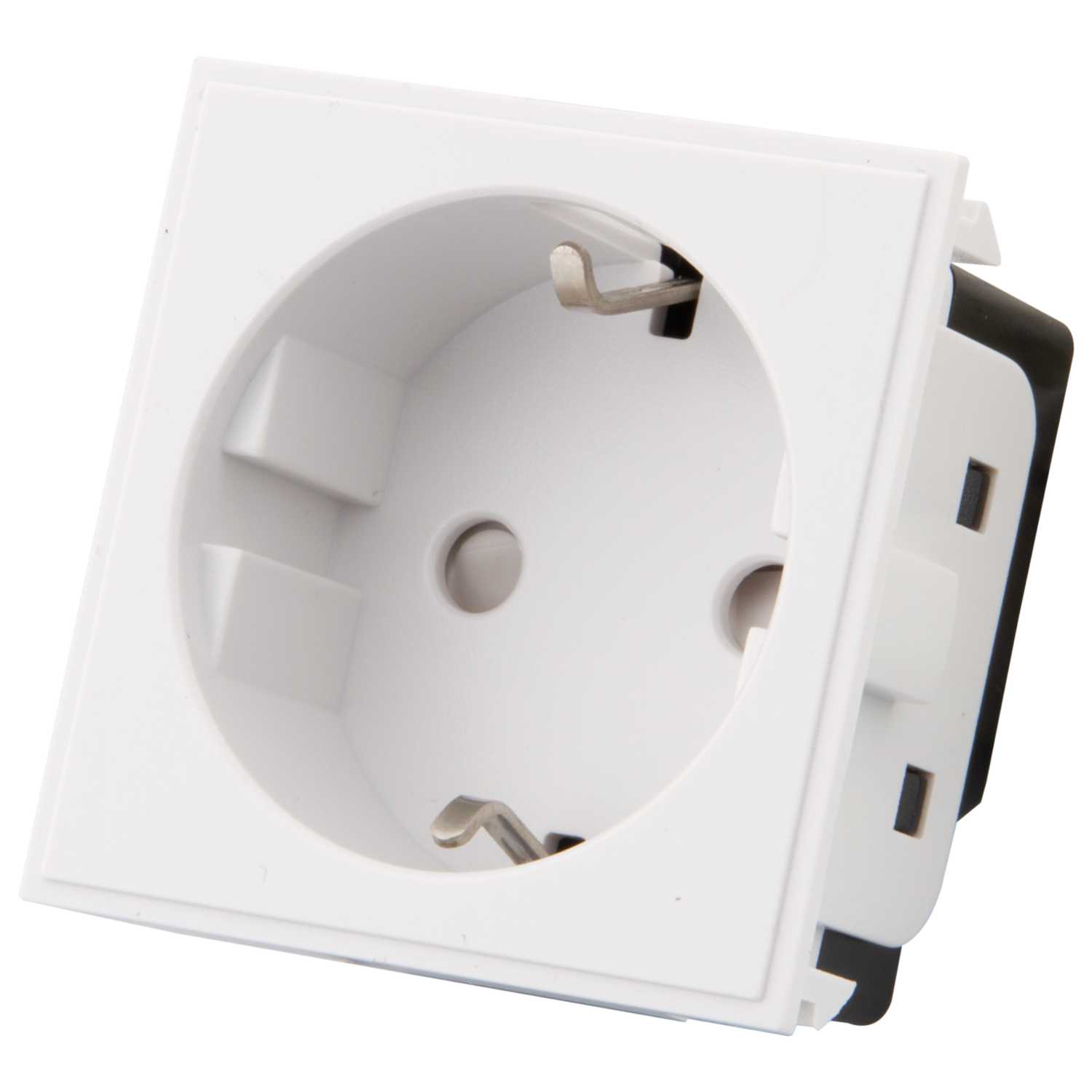 M2 Grid 16A Euro Socket Euro Module White (3210-106) | CEF