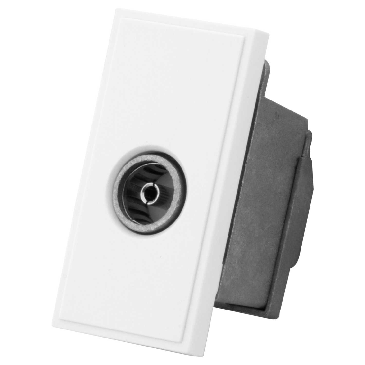 M2 Grid Female Coax Euro Module White (3210-331) | CEF