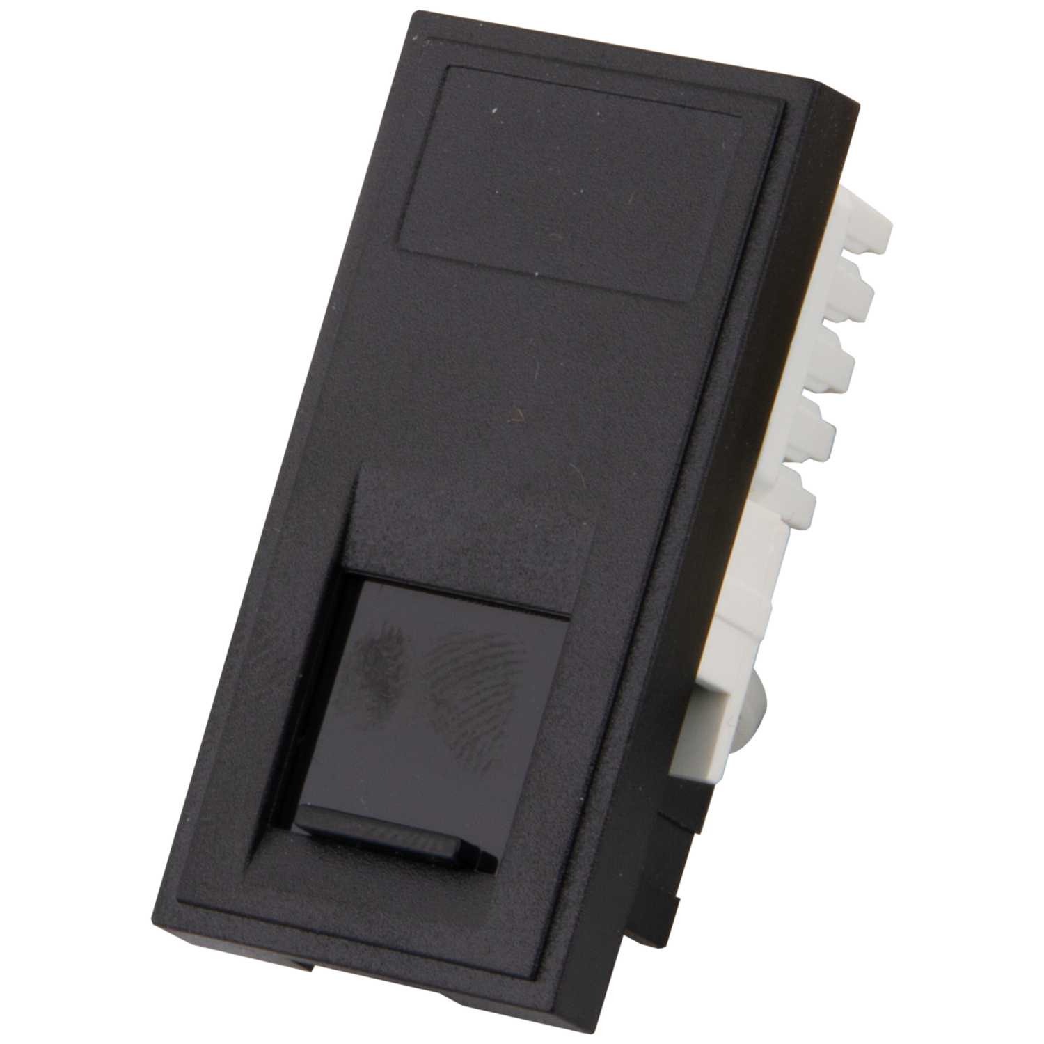 M2 Grid RJ45 CAT5E Euro Module Black (3280-306) | CEF