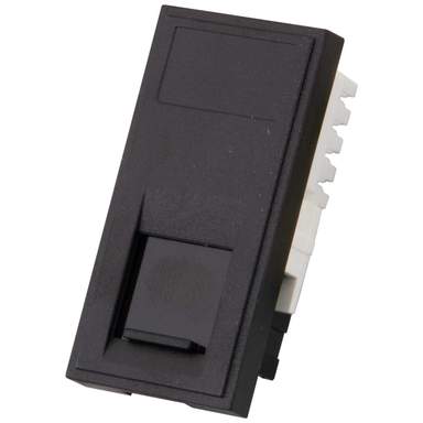 M2 Grid RJ45 CAT6 Euro Module Black (3280-308) | CEF