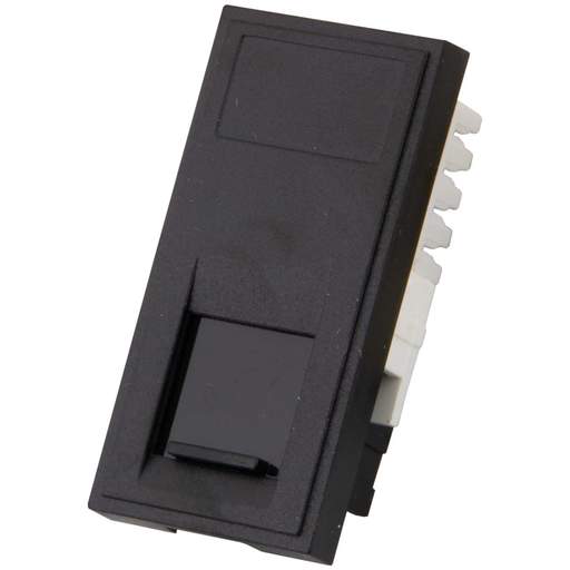 M2 Grid RJ45 CAT6A Euro Module Black (3280-311) | CEF