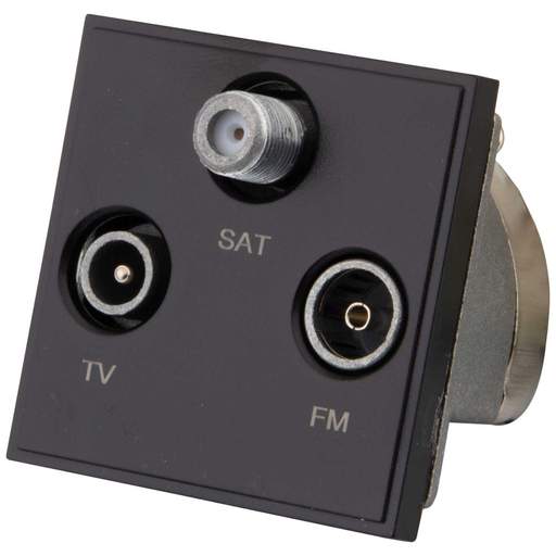 M2 Grid Television, Radio and Satellite Triplex Shielded Module Black ...