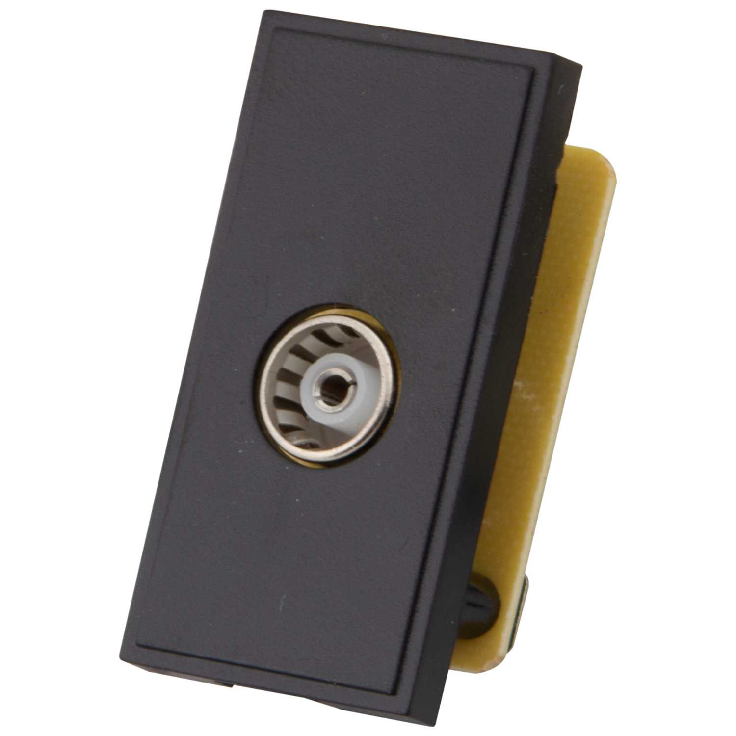 M2 Grid TV Coax Euro Module Black (3280-336) | CEF