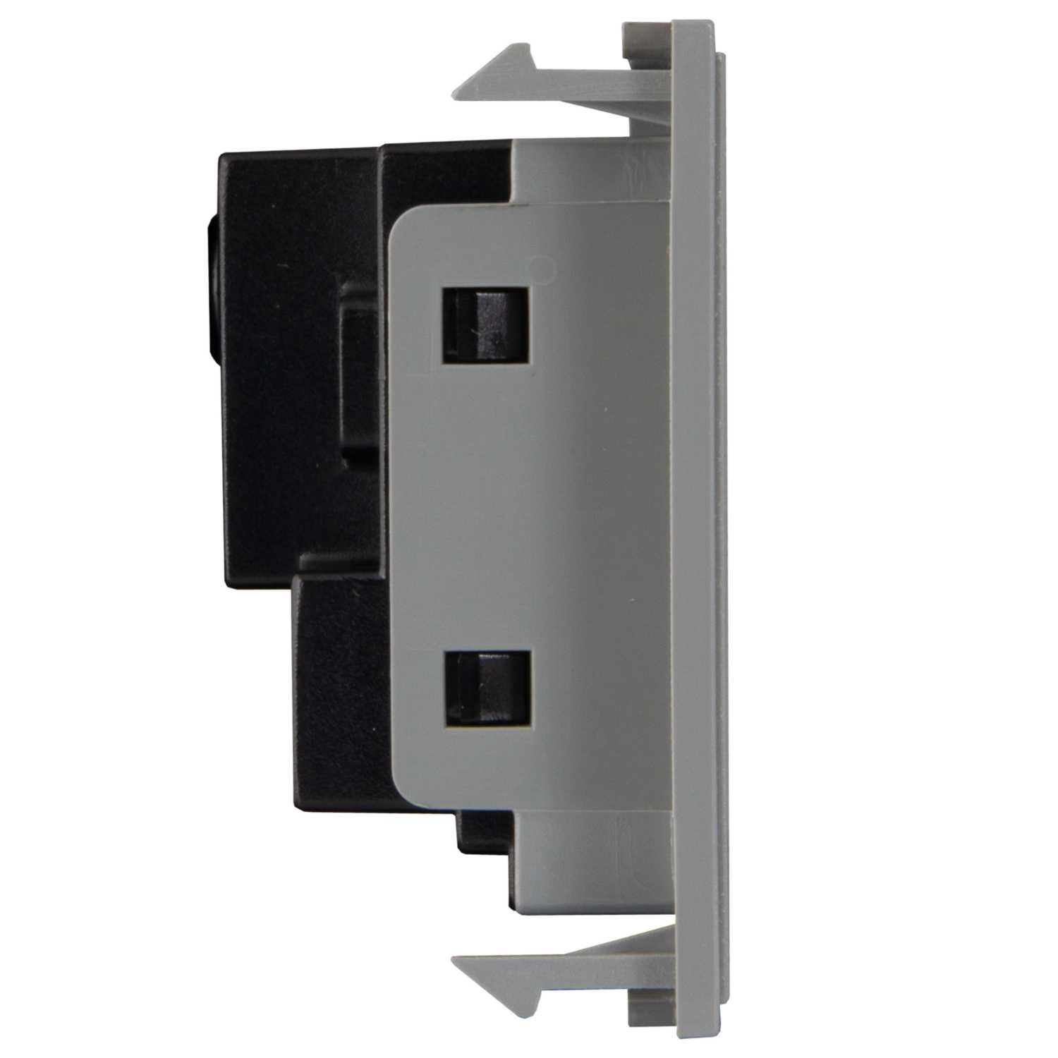 M2 Grid 5A Socket Euro Module Grey (3290-109) | CEF