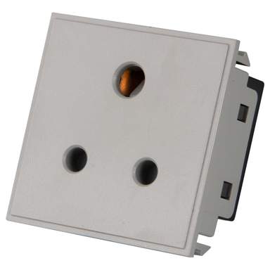 M2 Grid 5A Socket Euro Module Grey (3290-109) | CEF