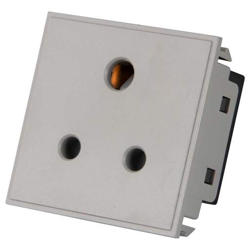 M2 Grid 5A Socket Euro Module Grey (3290-109) | CEF