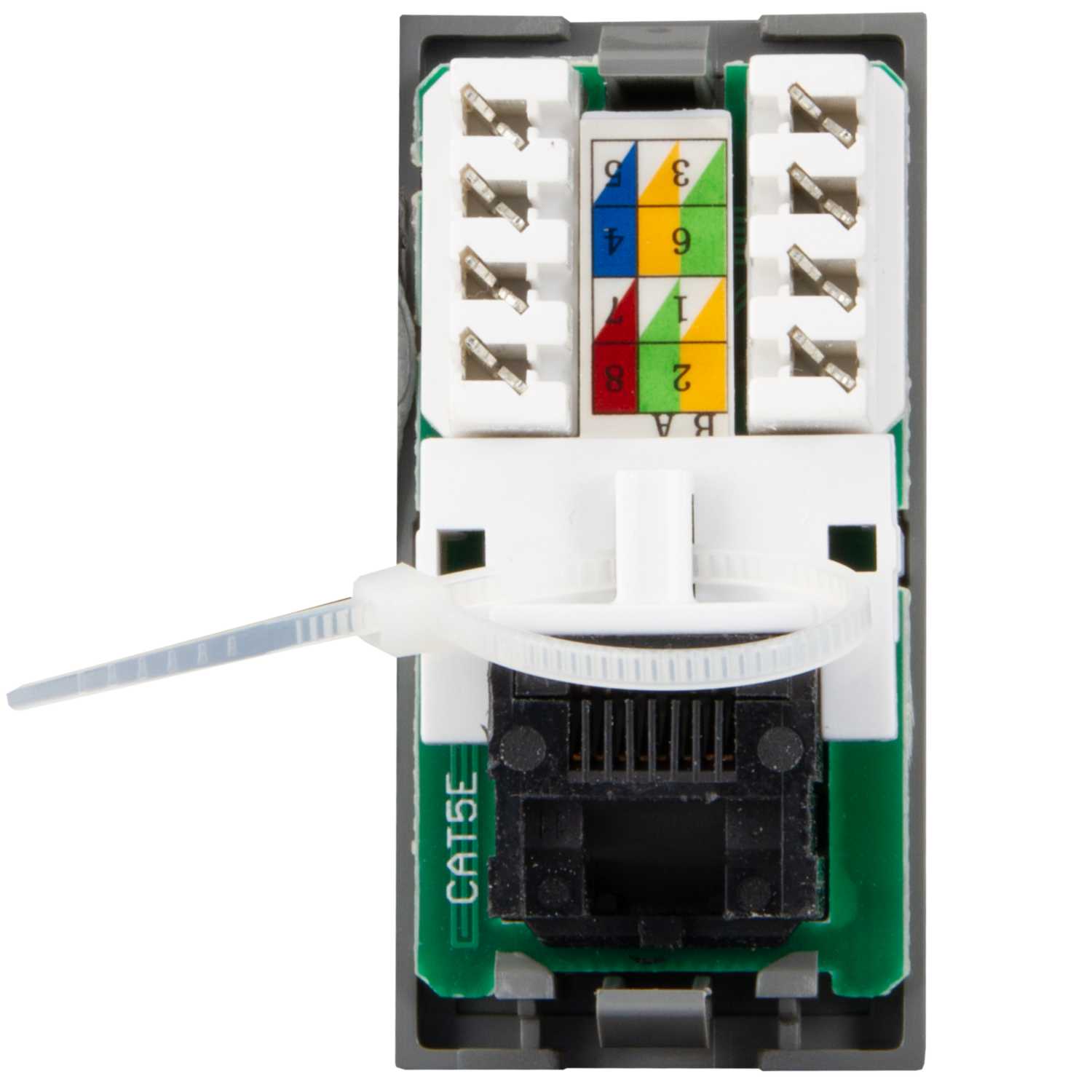 M2 Grid RJ45 CAT5E Euro Module Grey (3290-306) | CEF