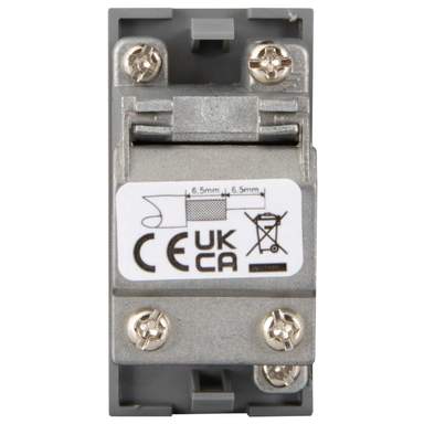 M2 Grid Female Coax Euro Module Grey (3290-331) | CEF