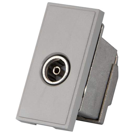 M2 Grid Female Coax Euro Module Grey (3290-331) | CEF
