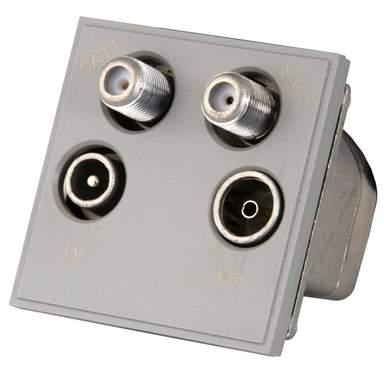 M2 Grid Quadplexer 1 x TV, 1 x FM/DAB and 2 x Satellite Euro Module ...