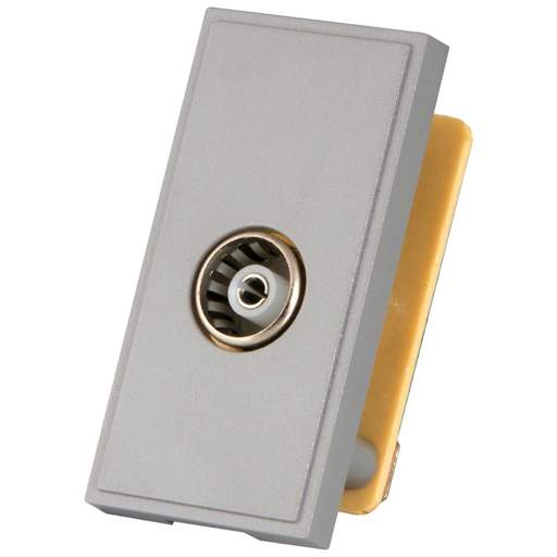 M2 Grid TV Coax Euro Module Grey (3290-336) | CEF