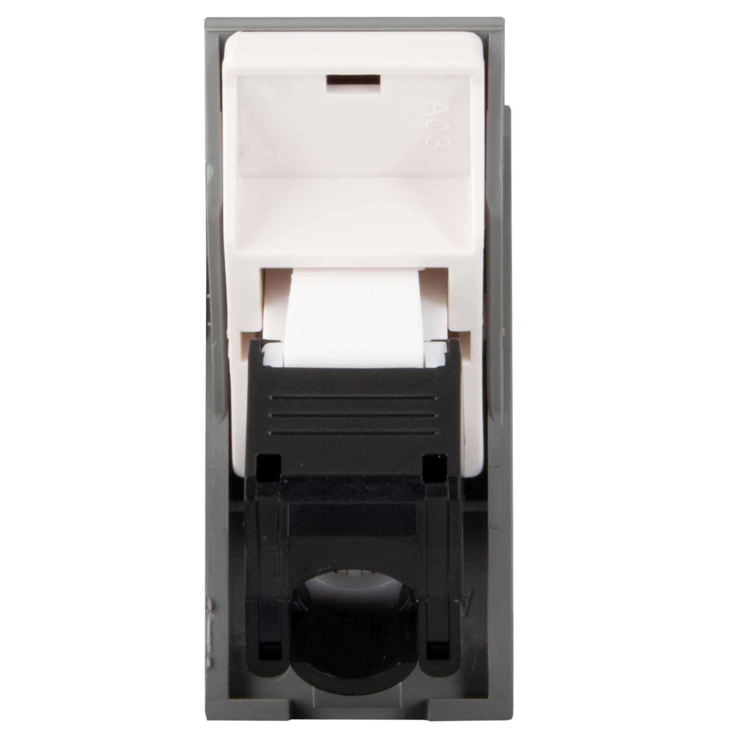 M2 Grid CAT5E Angled Euro Module Grey (3290-339) | CEF