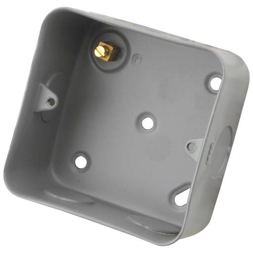 M2 Metal 1 Gang 40mm Surface Mounting Box Metal Clad (4020-367) | CEF